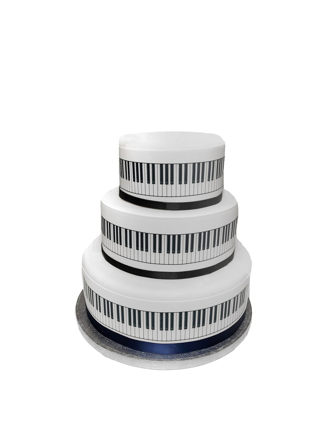 Piano Keys Music Instrument Border Ribbon Icing Cake Decoration Topper ...
