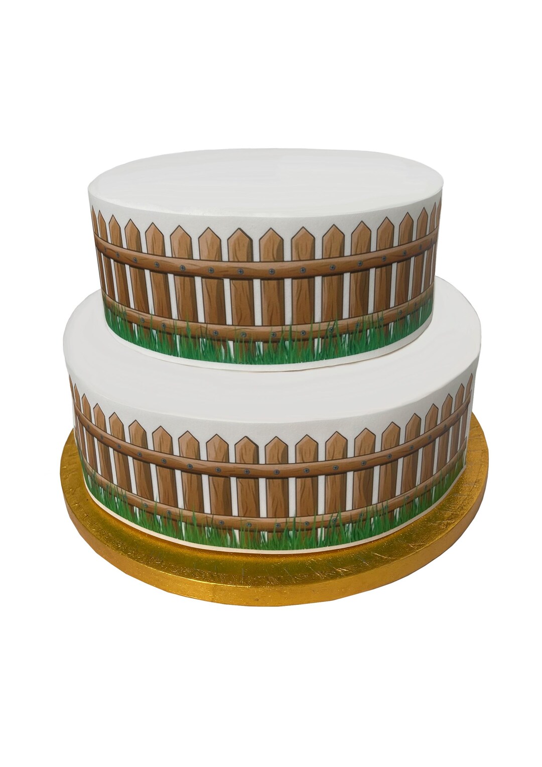 Picket Fence Fencing Border Ribbon Icing Cake Decoration Topper ...