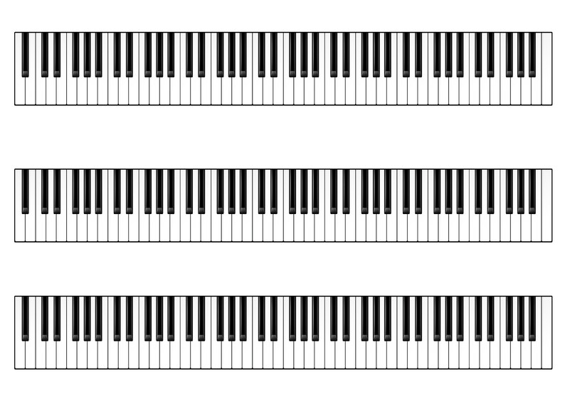 Piano Keys Music Instrument Border Ribbon Icing Cake Decoration Topper ...