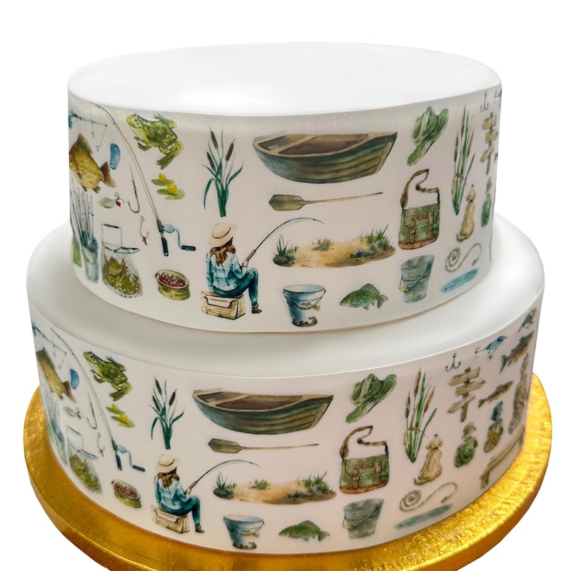 Fishing Cake Edible - Etsy UK