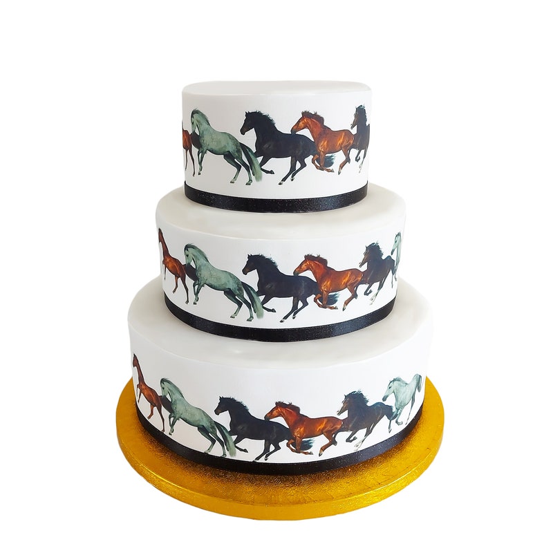 Edible Toppers Horse - Etsy UK