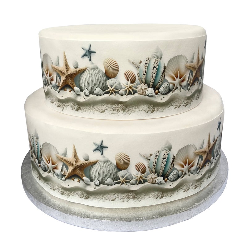 Seashell Cake Topper - Etsy