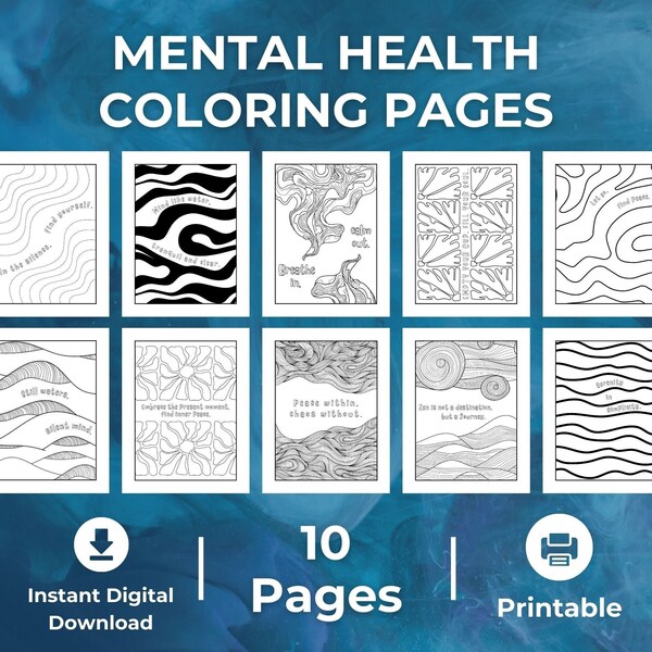 Mental Health Activity Printable - Etsy