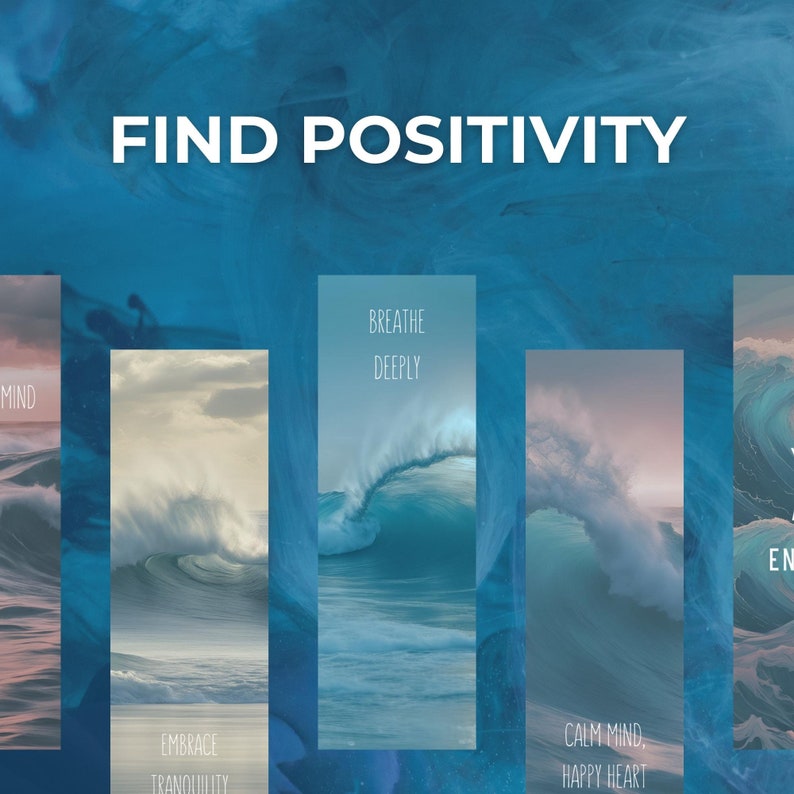Printable Bookmark Set, Mental Health Bookmarks, Positive Affirmation ...