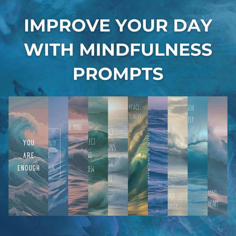 Printable Bookmark Set, Mental Health Bookmarks, Positive Affirmation ...