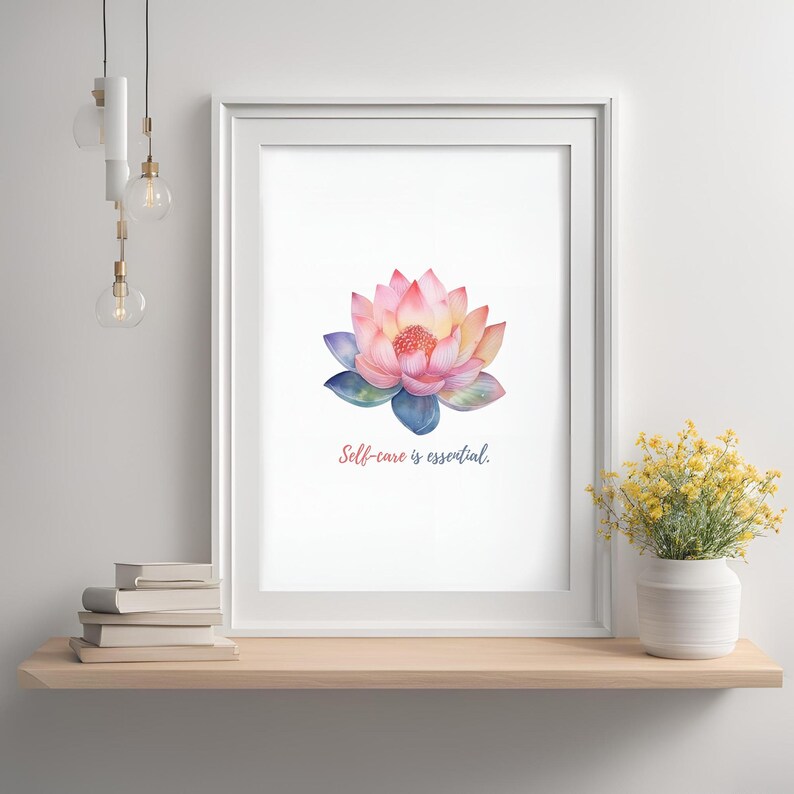 Mental Health Wall Art, Self-care Wall Art, Printable Self Care Decor ...