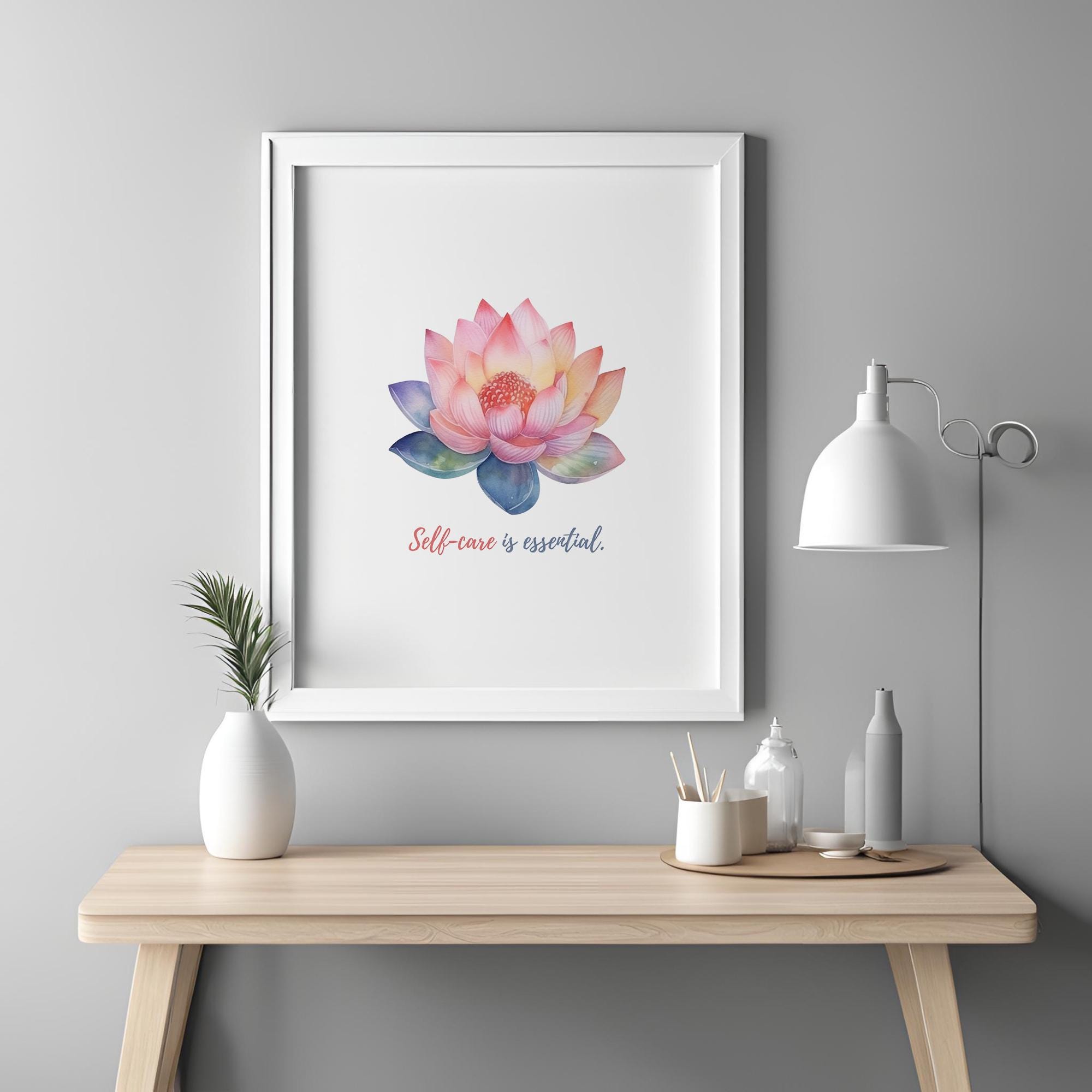 Mental Health Wall Art, Self-care Wall Art, Printable Self Care Decor ...