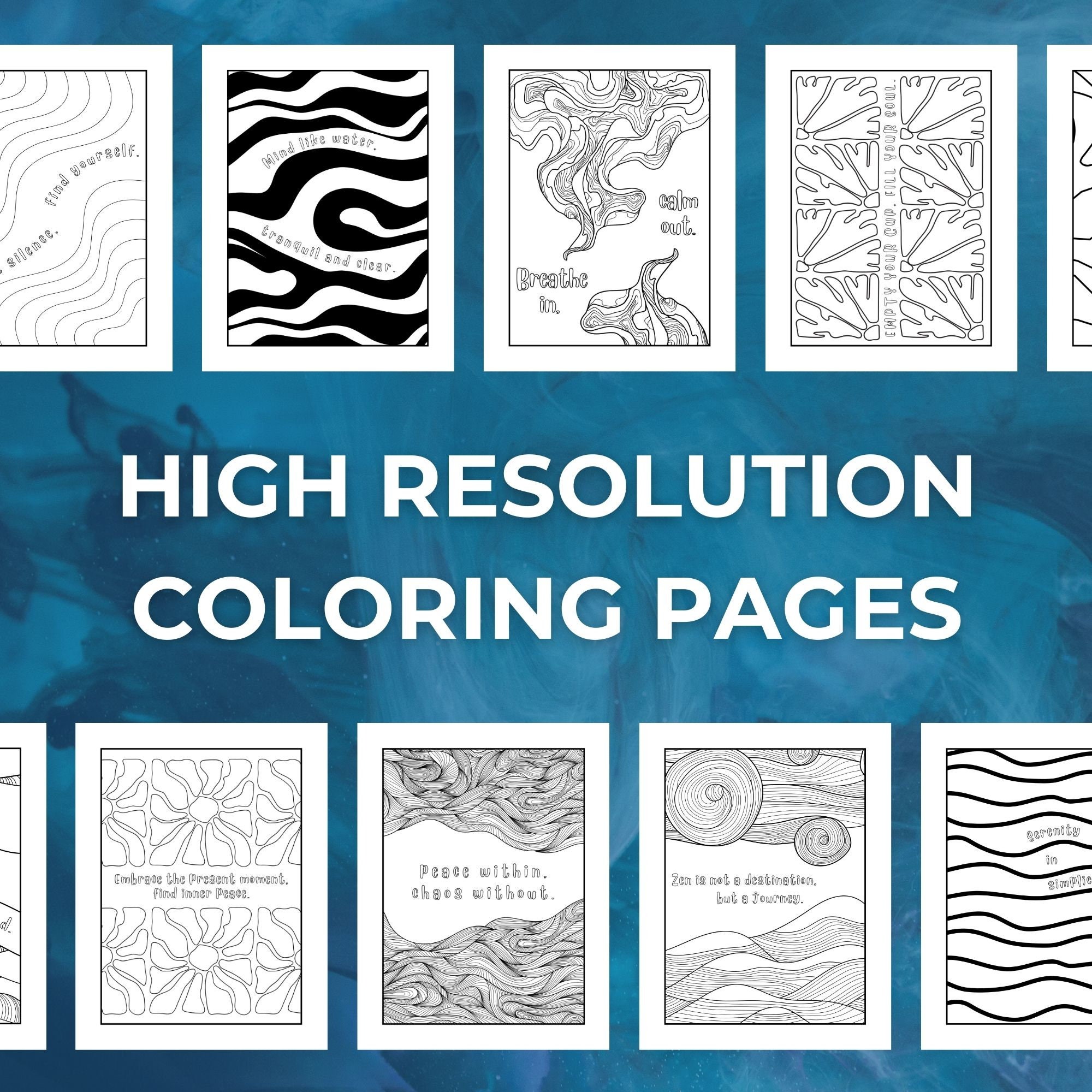 Mental Health Coloring Pages, Self Care Coloring Sheets, Printable ...