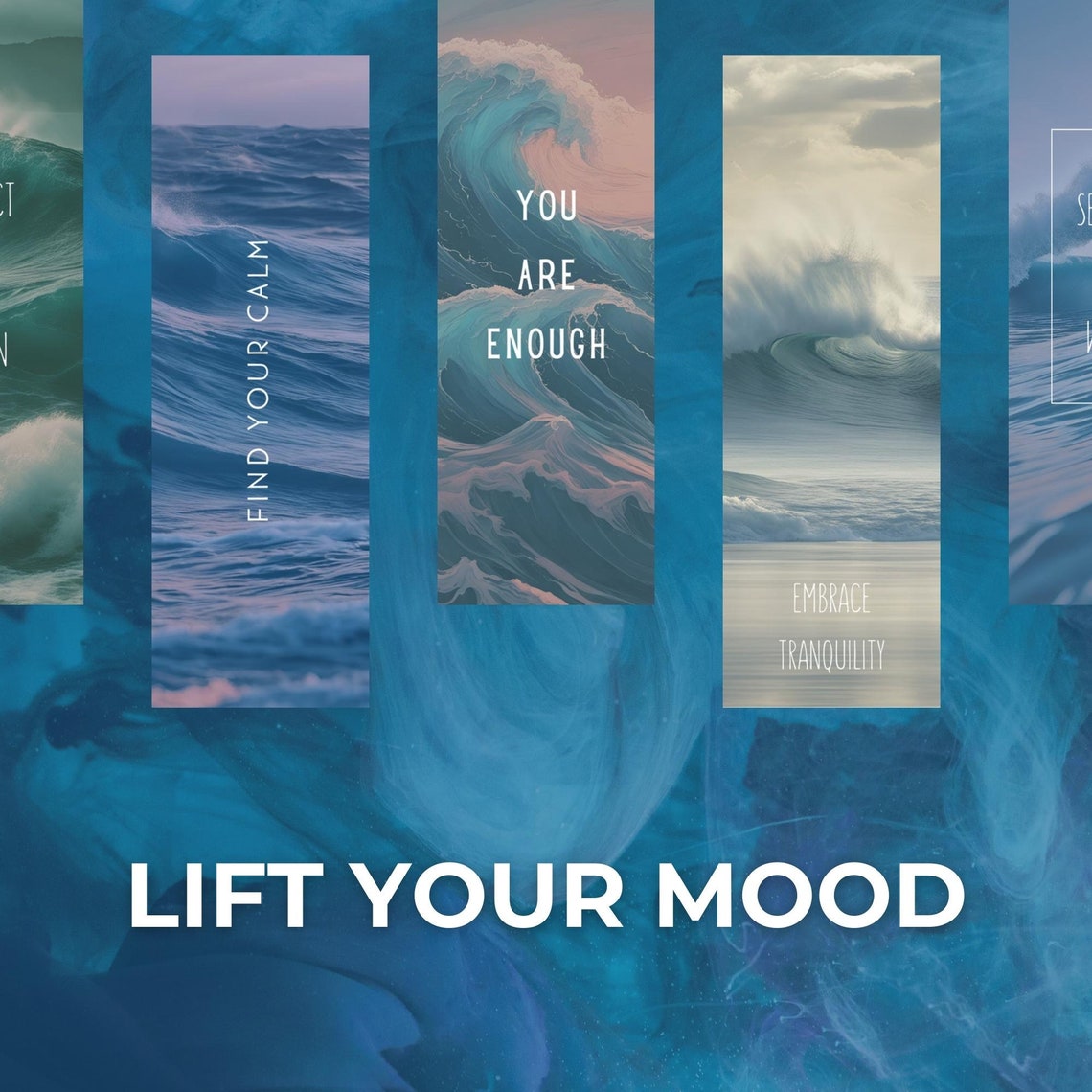 Printable Bookmark Set, Mental Health Bookmarks, Positive Affirmation ...