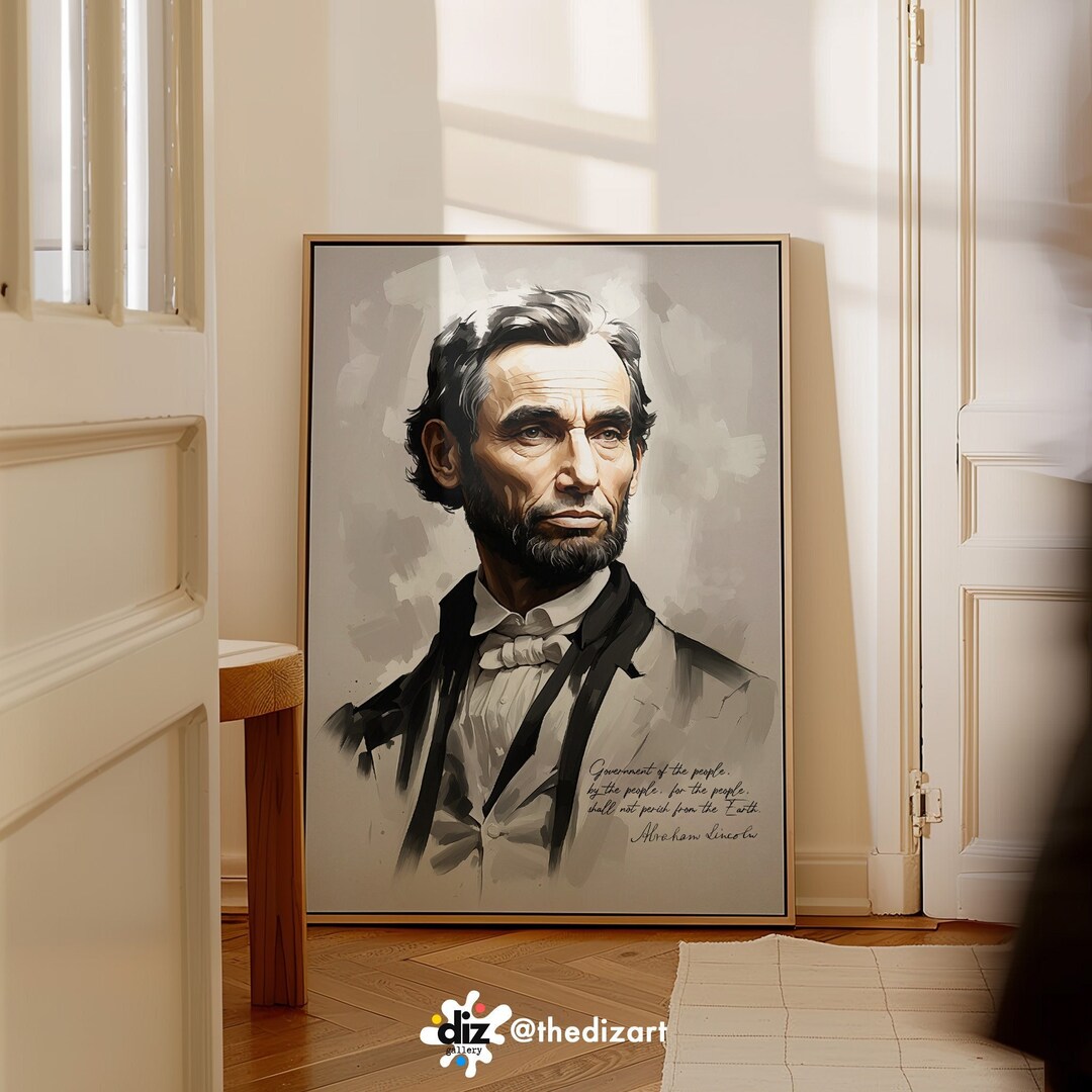 Abraham Lincoln Minimalist Poster, High,quality Digital Print, Instant ...