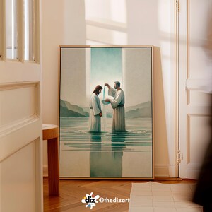 The Baptism of Jesus - Christian Wall Art, John the Baptist, Sacred ...