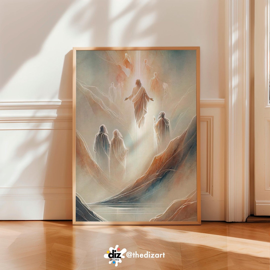 The Transfiguration of Jesus, A Glimpse of Glory, Christian Wall Art ...