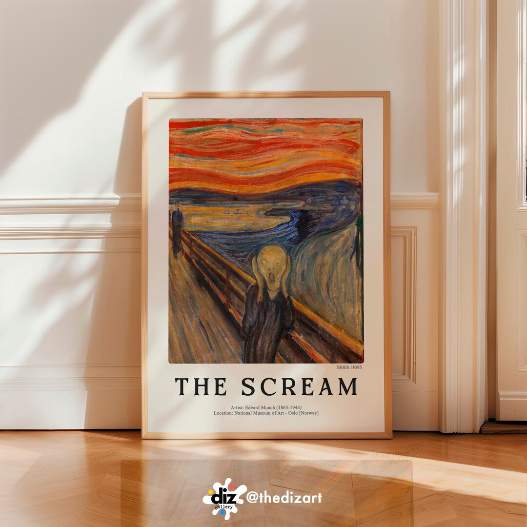 Edvard Munch, the Scream Canvas Print,the Scream Wall Art ...