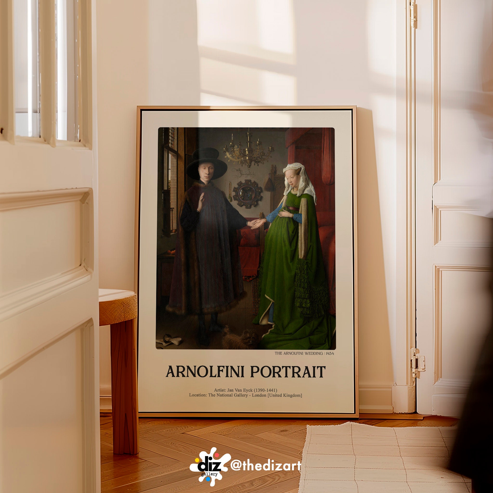The Marriage of Arnolfini Canvas, Arnolfini's Wedding Poster, Jan Van ...