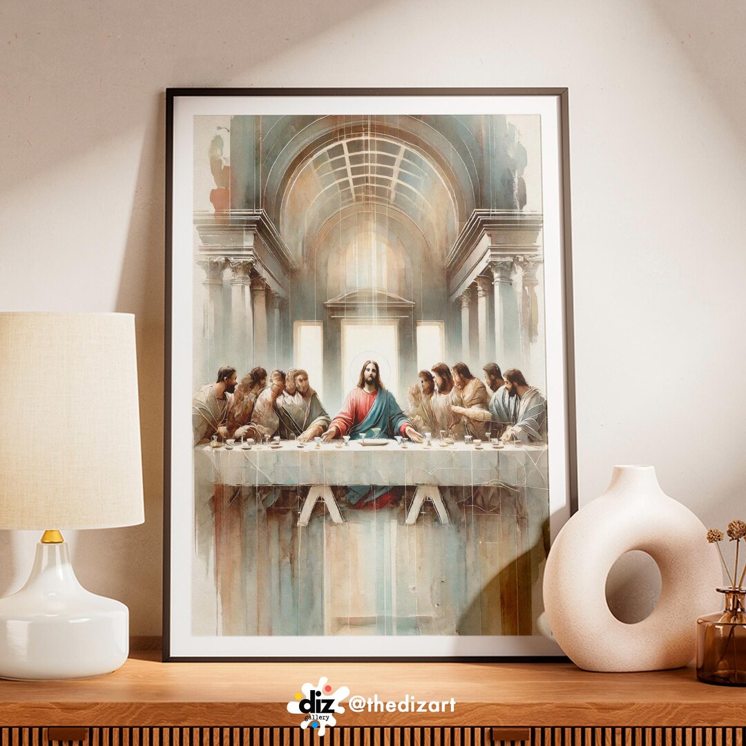 The Last Supper Digital Print – Sacred Christian Art, Inspirational ...