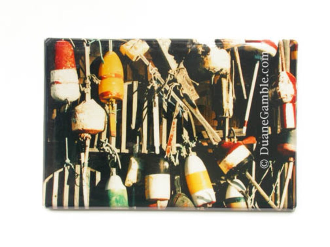 Magnet, Lobster Buoys, Cape Cod, Mass, Refrigerator Magnet, Nauset ...