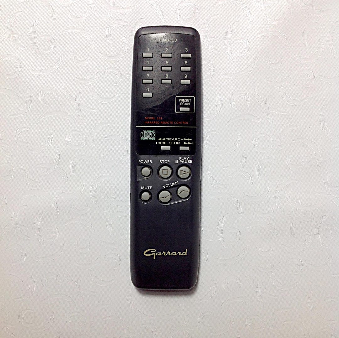 Vintage Garrard Tuner/cd Remote, Model 332, Infrared Remote Control, - Etsy