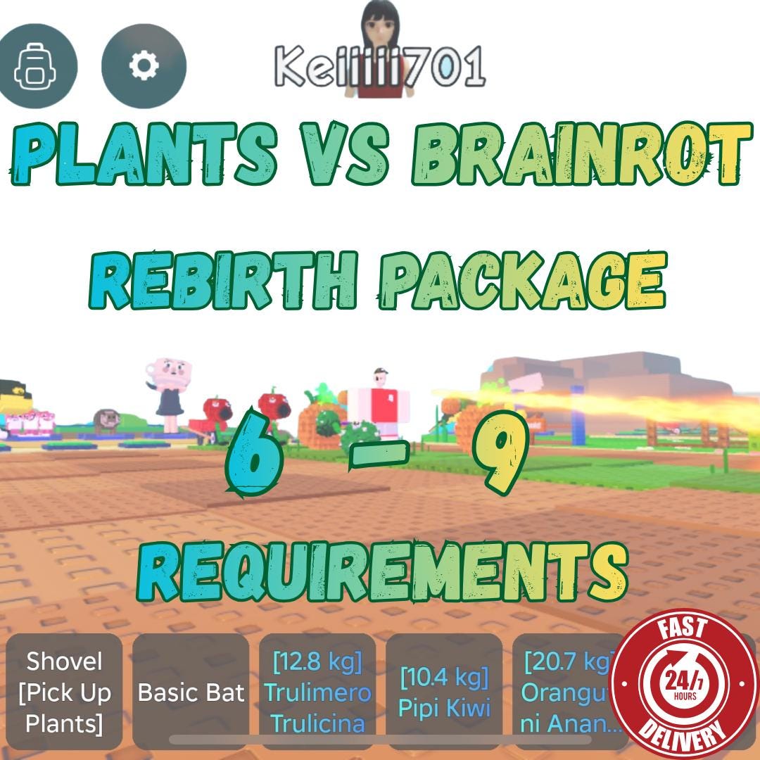 Rebirth Package 6-9 Plants Vs Brainrot | Cheapest Price - Etsy Australia