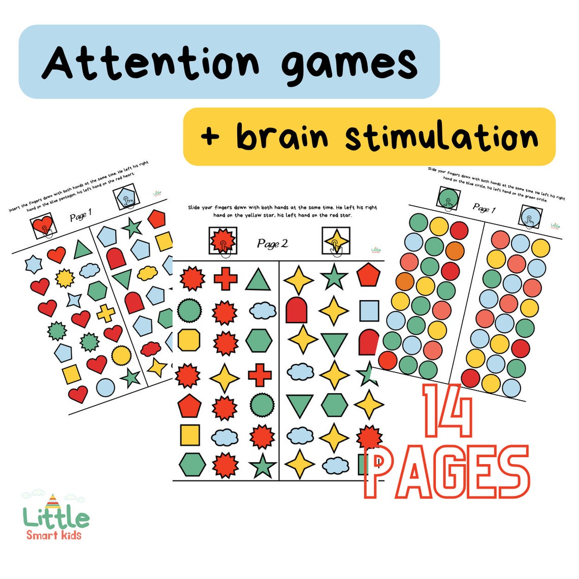 Neuro-shapes, Printable PDF | 14-page Two-handed Brain Exercises for ...