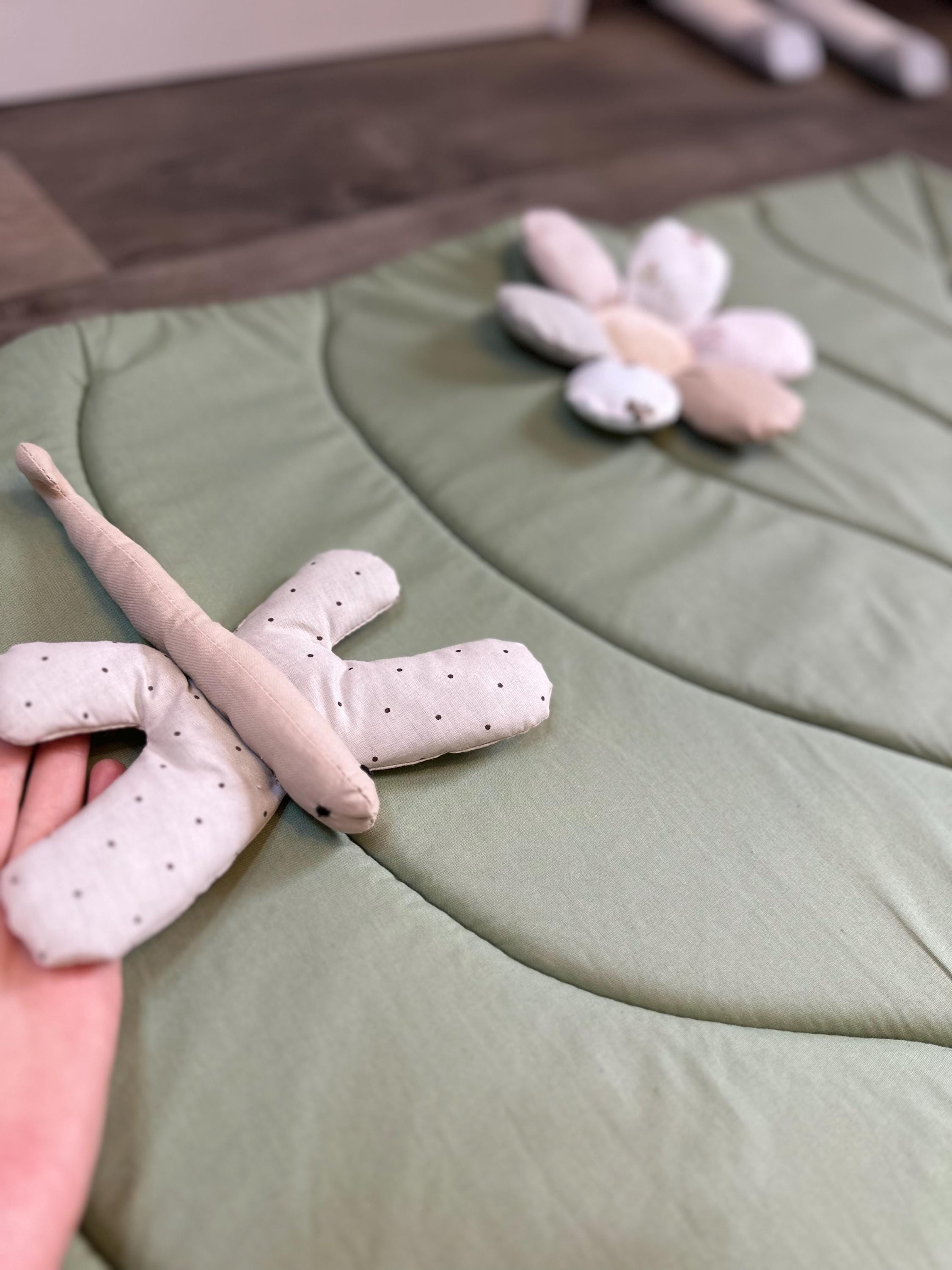Leaf Baby Play Mat | Tummy Time Mat | Montessori Sensory Toy | Snail ...