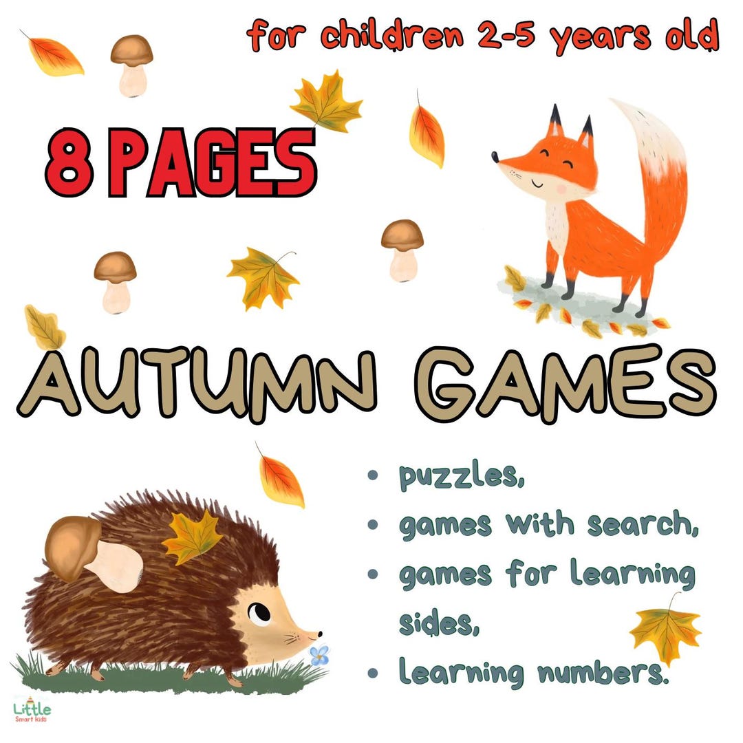 Pre-k Autumn| Fall Activities| Preschool Printables| Learning to Count ...