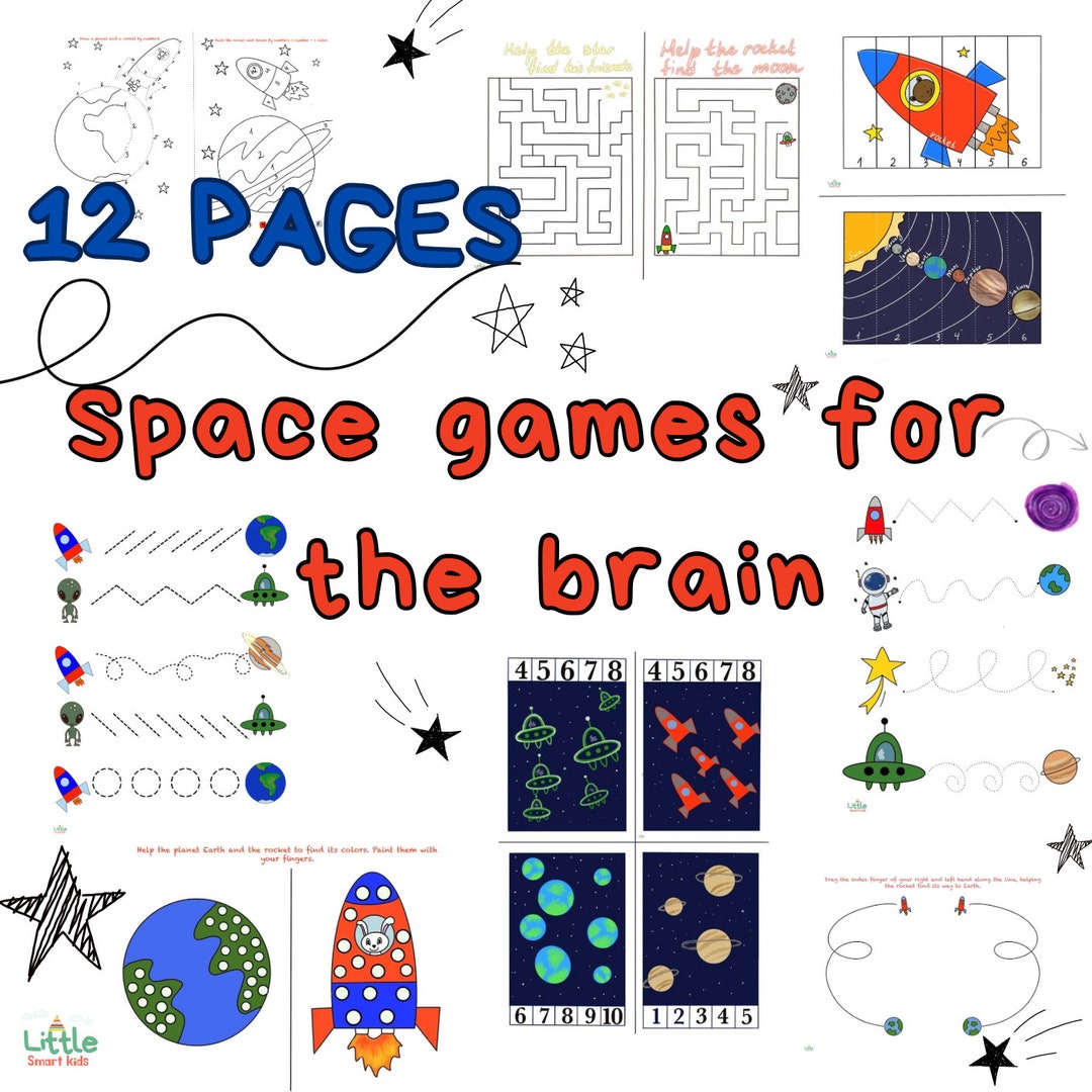 Space Games for Little Explorers| Fine Motor Skills| Mazes| Puzzle ...