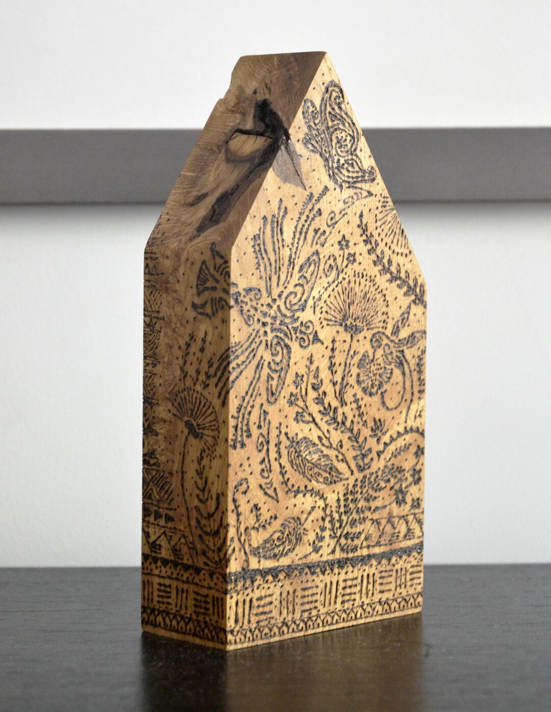 Maori Pyrography Wood Art Handcrafted Polynesian Inspired Decor - Etsy