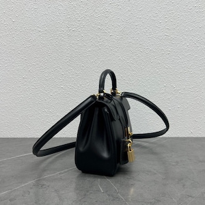 Leather Top Handle Bag, Minimal Women's Handbag, Elegant Leather ...