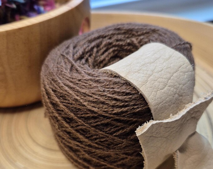 1 Skein of Buffalo Yarn - 100% Buffalo Wool - Natural Brown ...