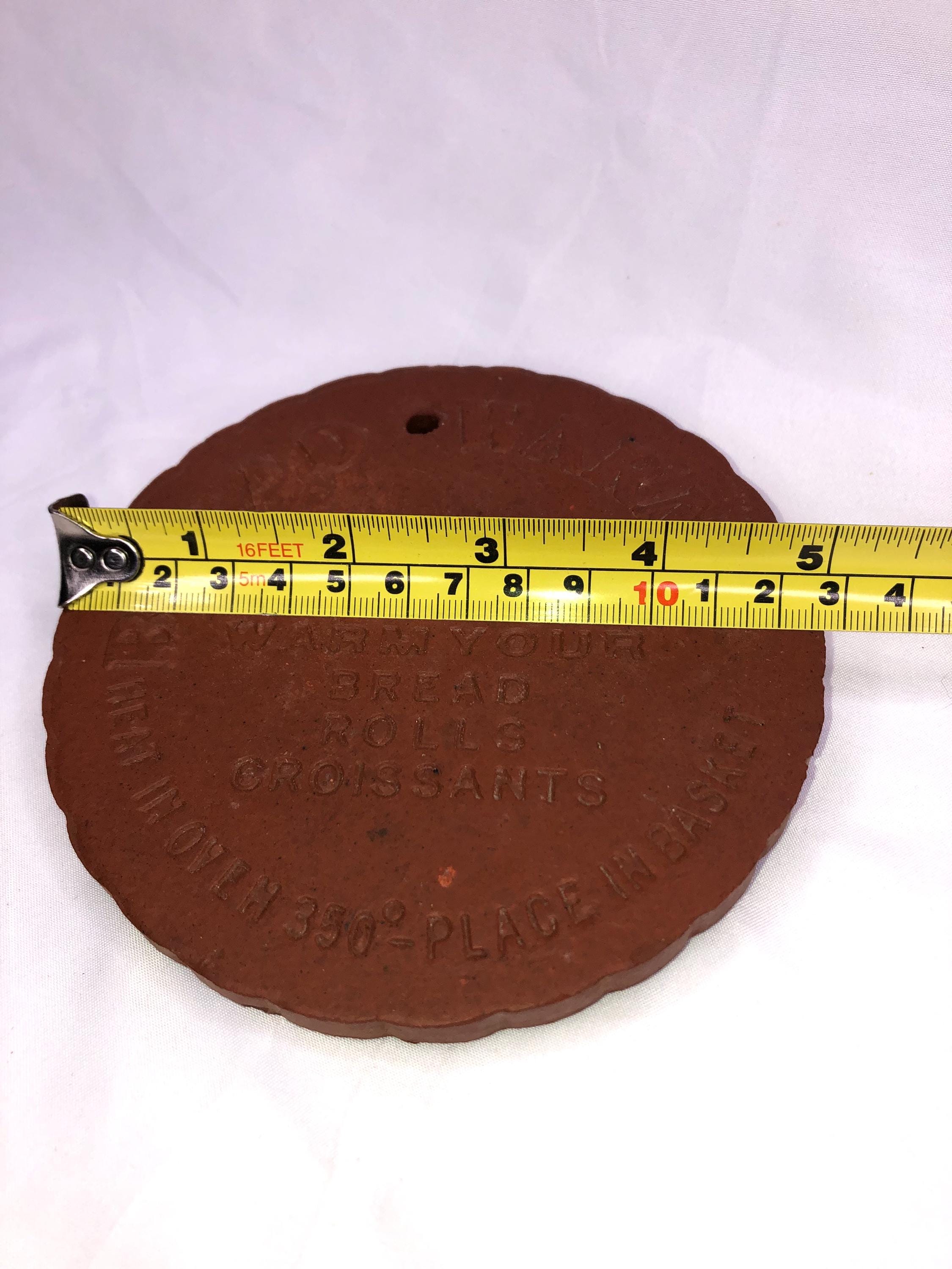 Vintage Terra Cotta Bread Buns Croissants Warmer 5 Diameter Breakfast ...