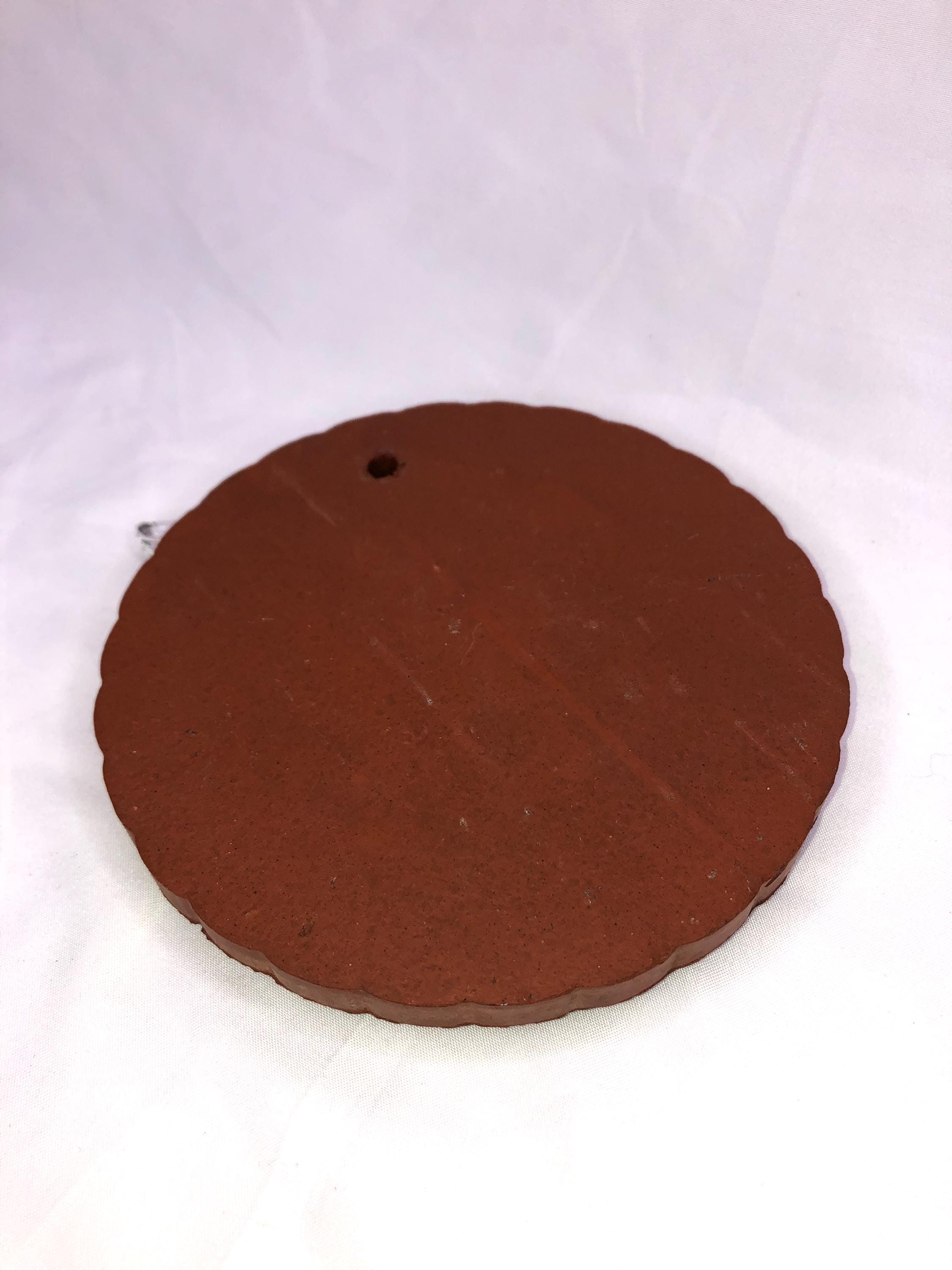 Vintage Terra Cotta Bread Buns Croissants Warmer 5 Diameter Breakfast ...