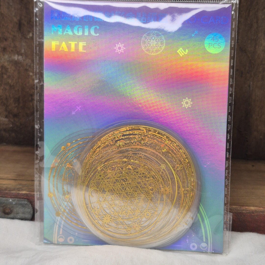 Holographic Sticker "magic Fate" - Shiny - Iridescent Stickers ...