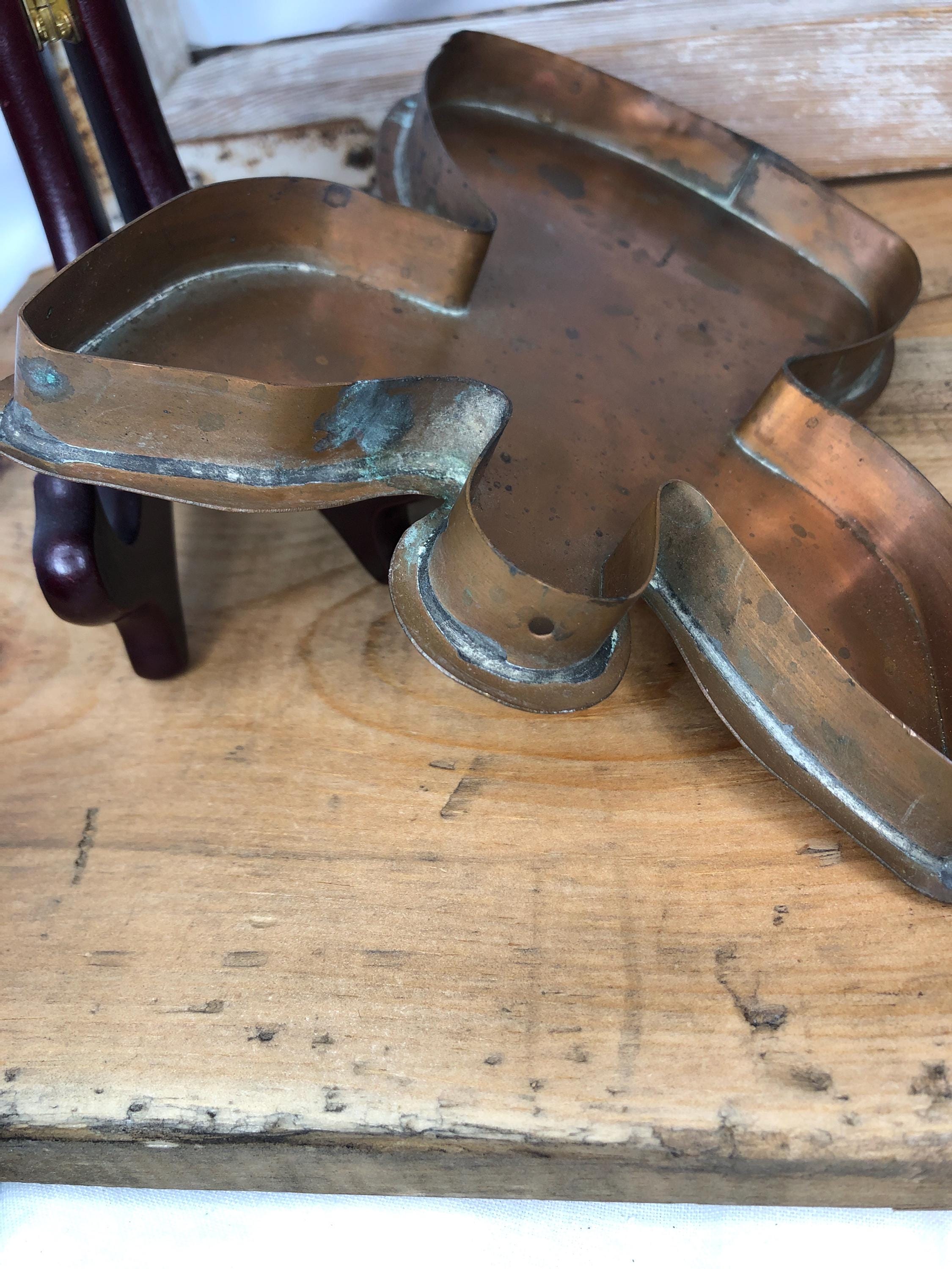 Vintage Cape Cod Works Orleans MA Copper Cookie Cutter Angel W Wings ...