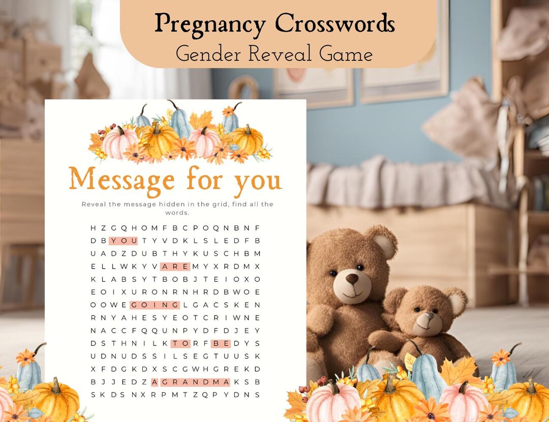 Gender Reveal Word Search Activity, Baby Shower Game Boy or Girl ...