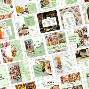 Food Instagram Template | Instagram Post Stories | Food Cooking Recipe ...