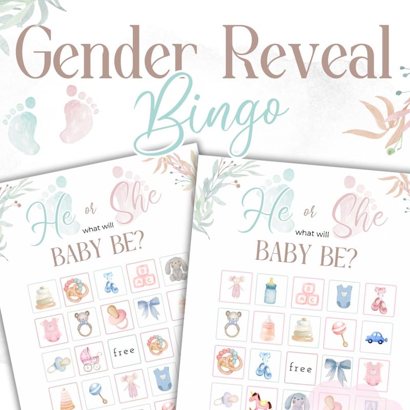 Printable Gender Reveal Spanish - Etsy