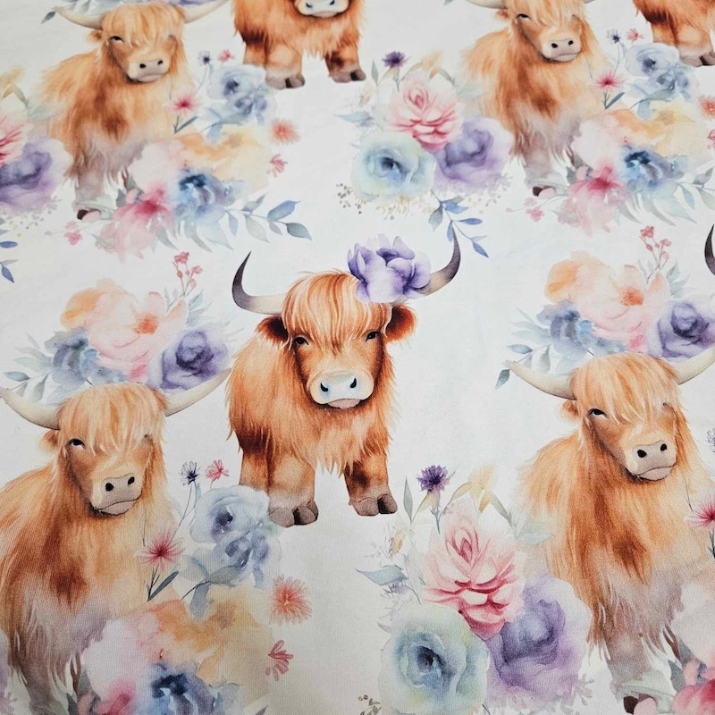 Highland Cow Fabric - Etsy