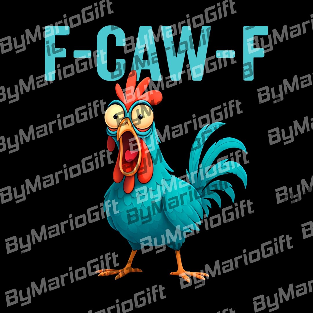 Meme de gallo F-Caw-F SVG, Pollo tonto PNG, Archivo de meme de pollo ...