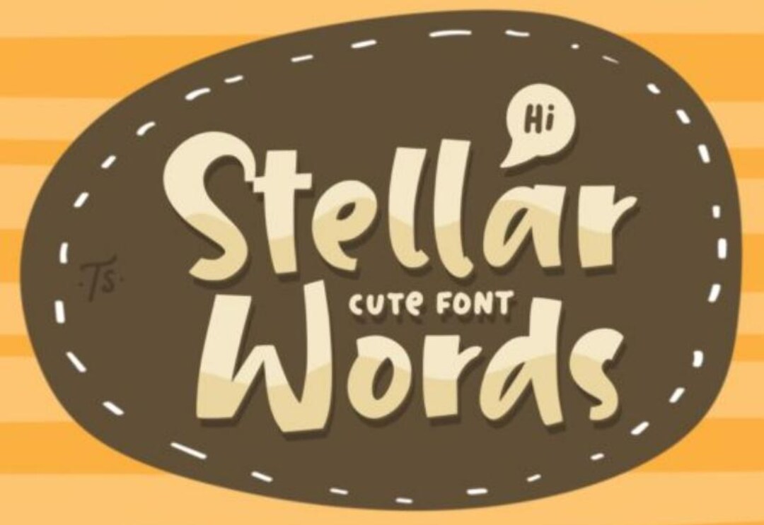 Stellar Words Font, Bold Font, Handwritten Font, Wedding Font ...