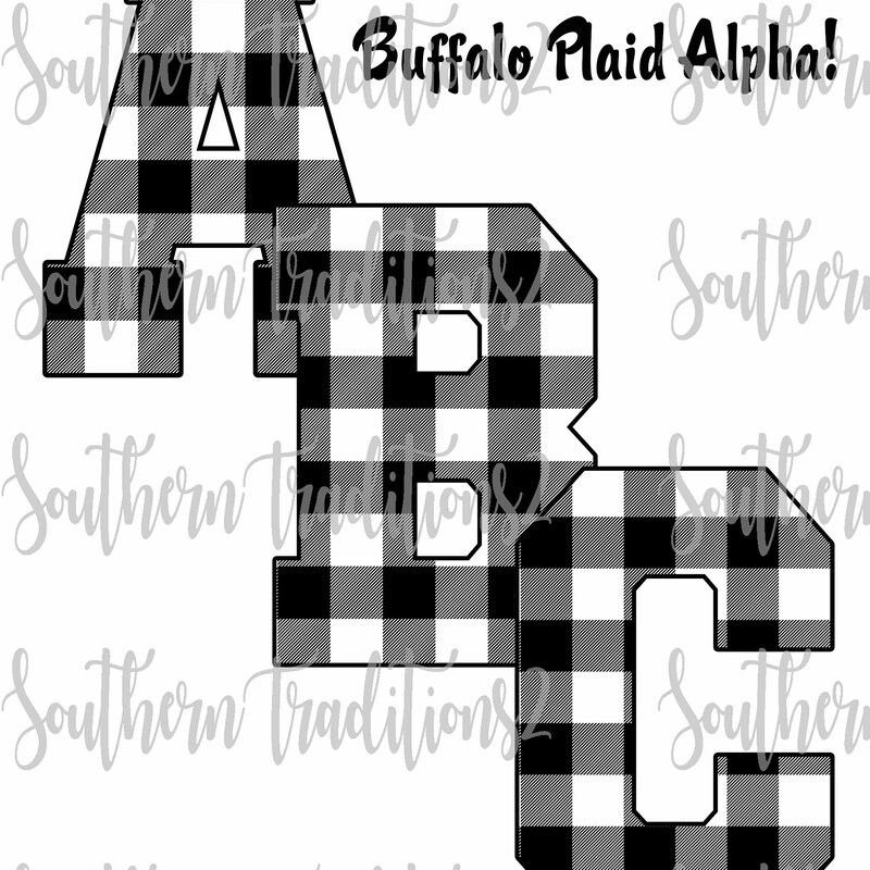 Buffalo Check Stencil - Etsy