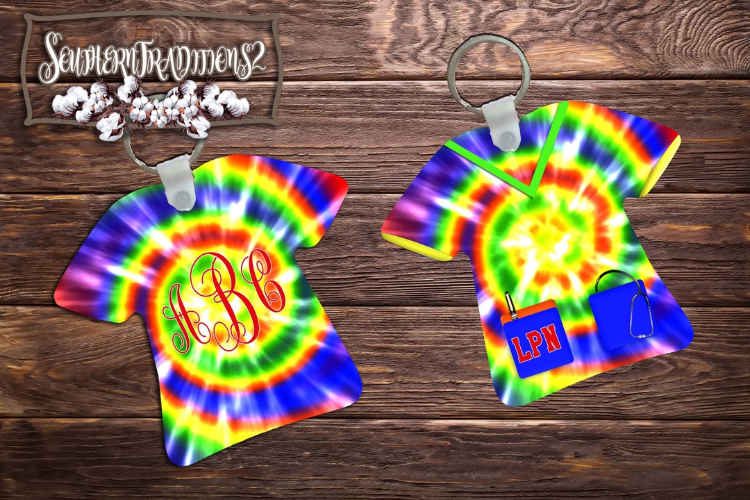 Nurse Scrub Keychains - Halebound Blank Design Instand Download ...