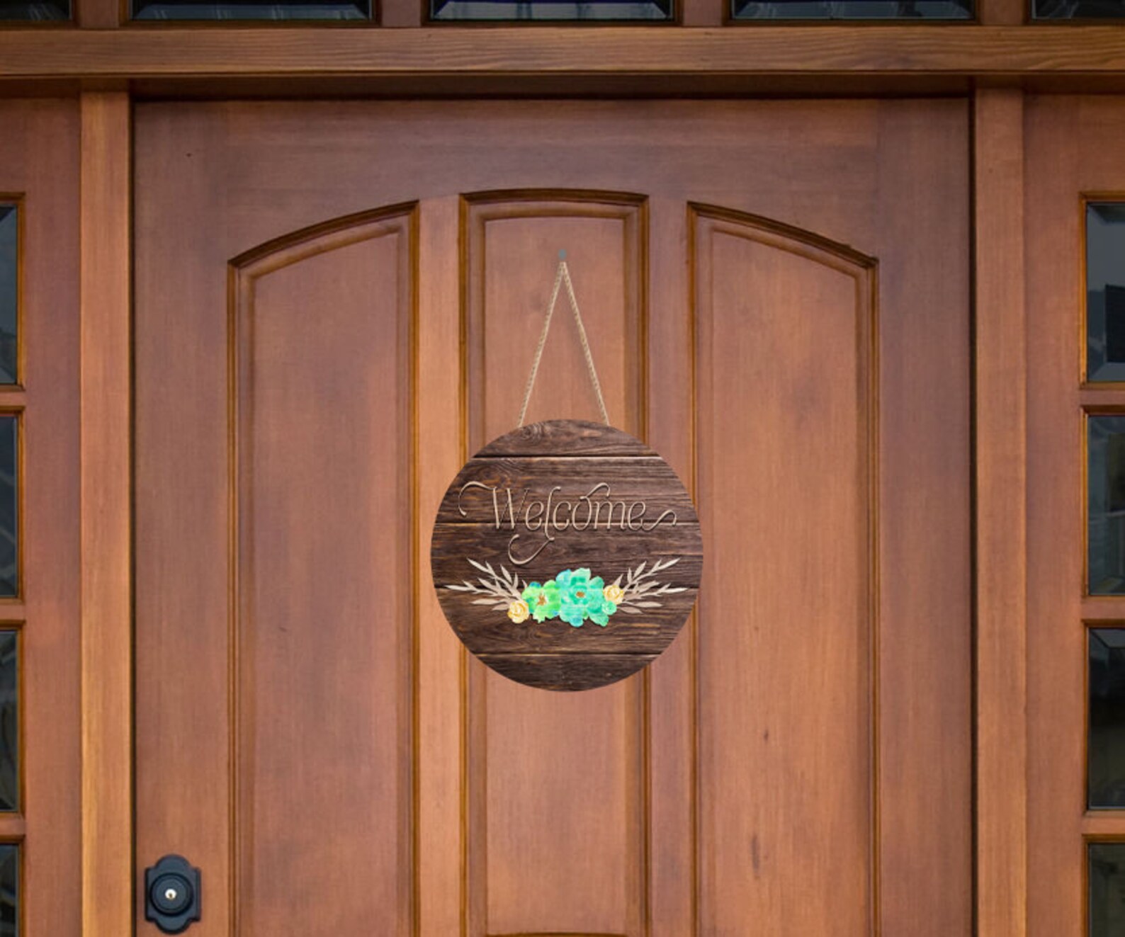 Wooden Floral Welcome Sign Sublimation Blank for Halebounds - Etsy