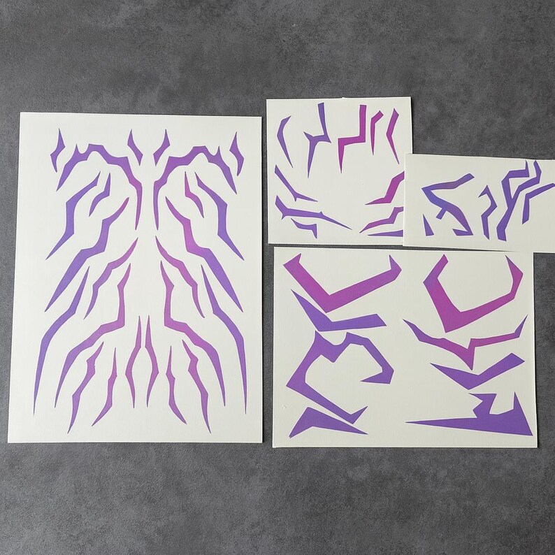 Kpop Demon Hunters Tattoos Set: Jinu Demon Marks Temporary Tattoos ...