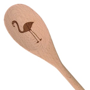 Flamingo Wooden Spoon - Etsy