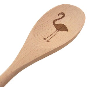 Flamingo Wooden Spoon - Etsy