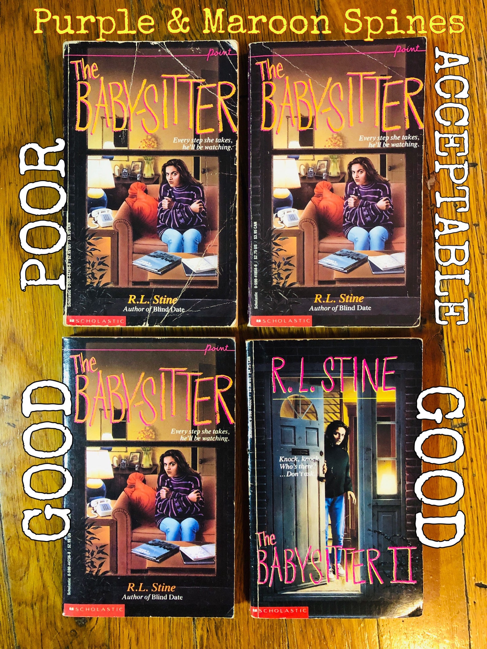 CHOOSE ONE Babysitter Series Books 1-4 by RL Stine Fear Street | Etsy