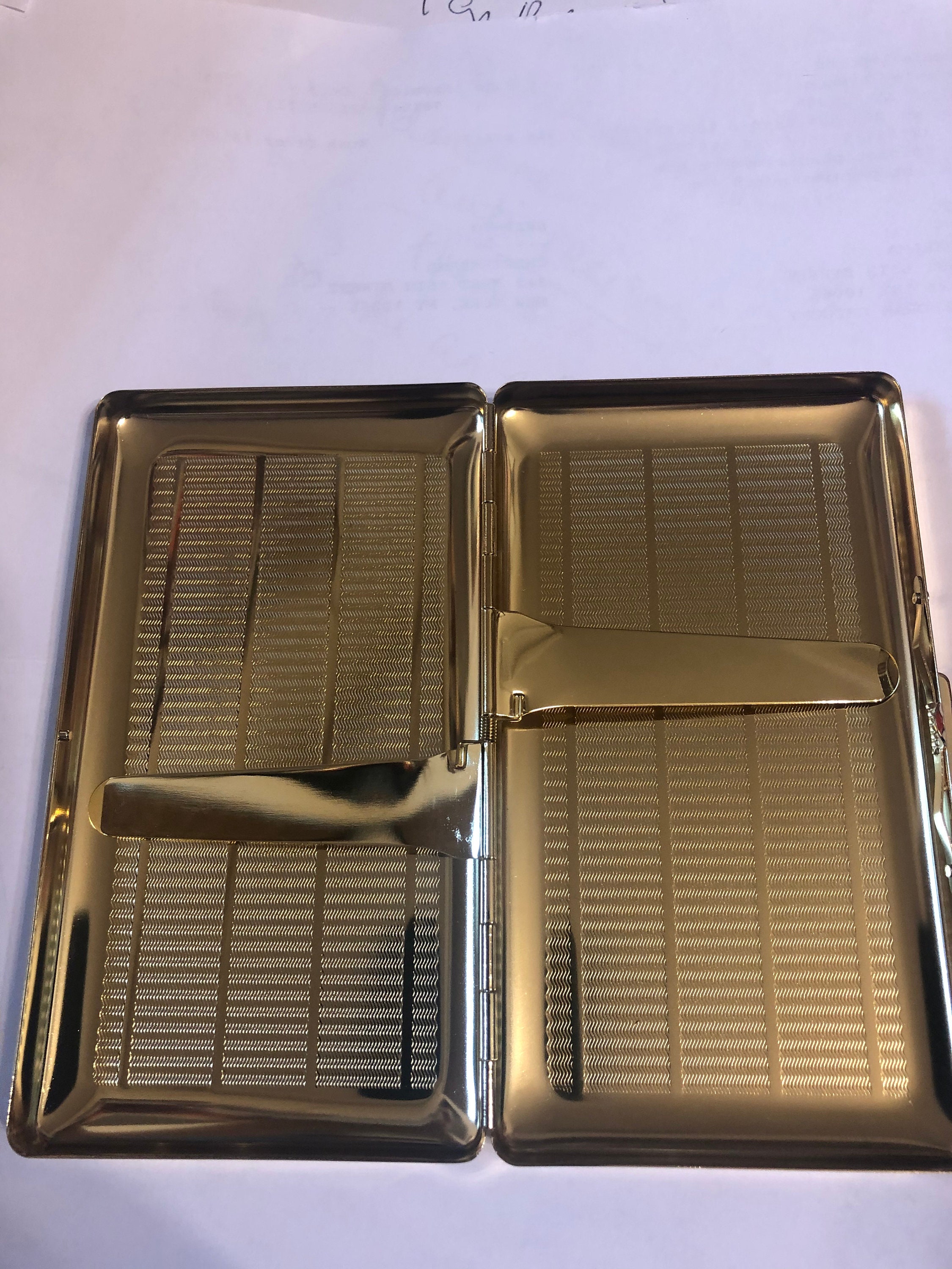 Gold Art Nouveau 120s Cigarette Wallet Case Business Credit - Etsy