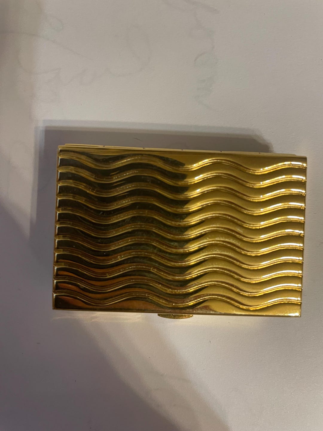 Retro Art Nouveau Gold Swirl Rectangle 2-compartment Small Pill Box - Etsy