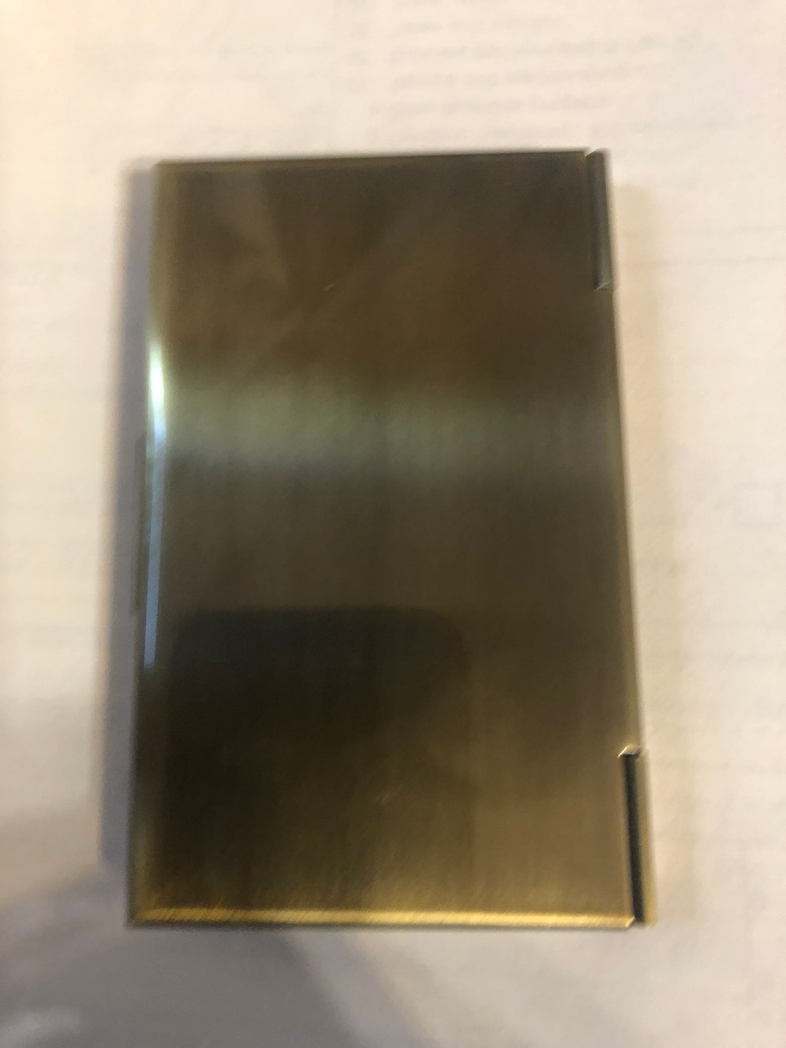Art Deco Paris Scroll Brass Business Credit Card Holder I.D. Case - Etsy