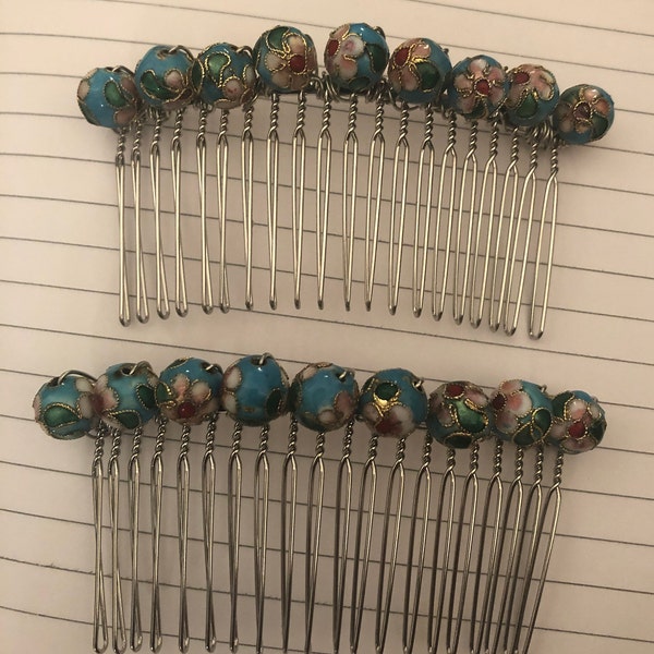 Enamel Hair Comb - Etsy